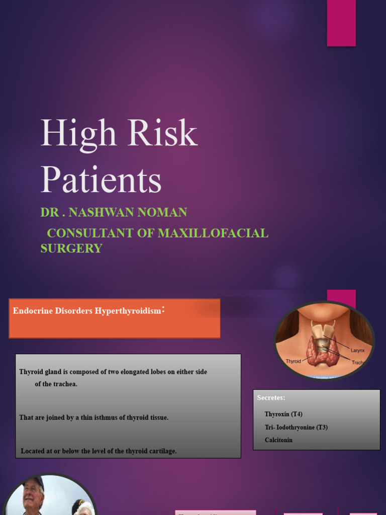 High Risk Patient.pptx H.pptx جديده | PDF | Coagulation | Thrombosis