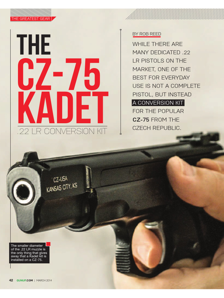 CZ 75 Kadet .22 Conversion Kit Review | PDF | Hazards | Weapon Design