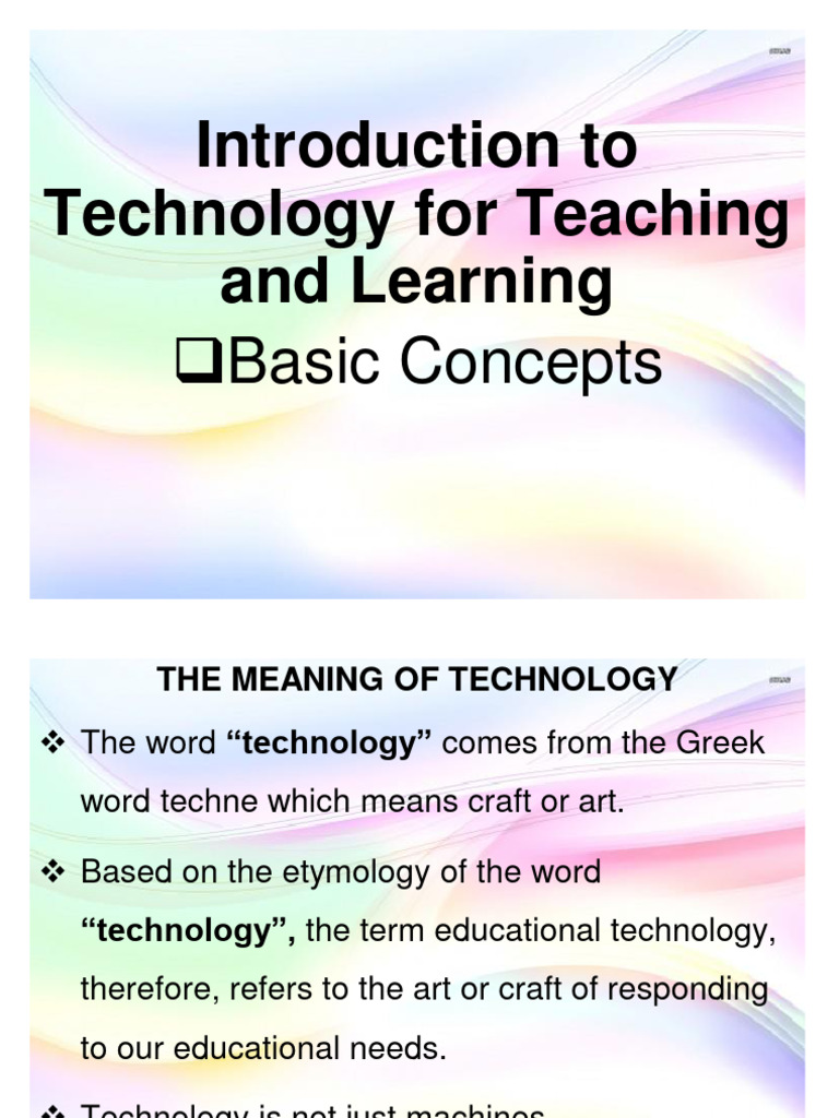 Educ. 108 Lesson 1 | PDF | Educational Technology | Learning