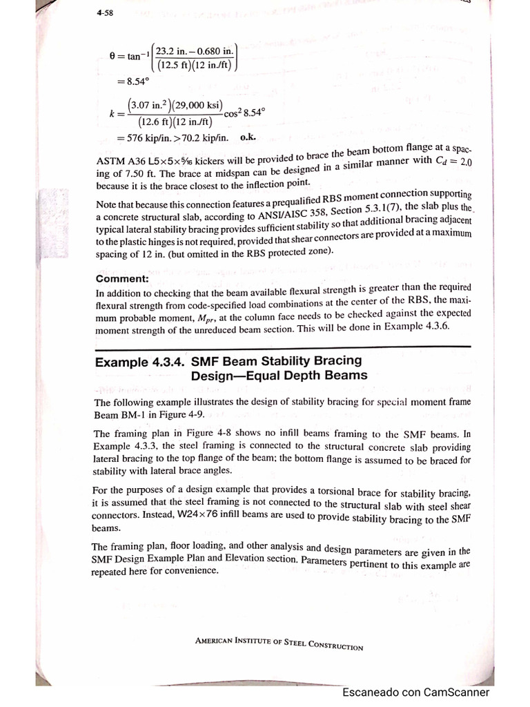 Ejemplo 1 Lateral Bracing | PDF