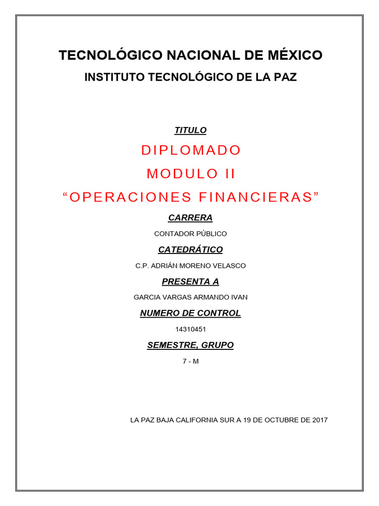 Diplomado - Modulo Ii | PDF
