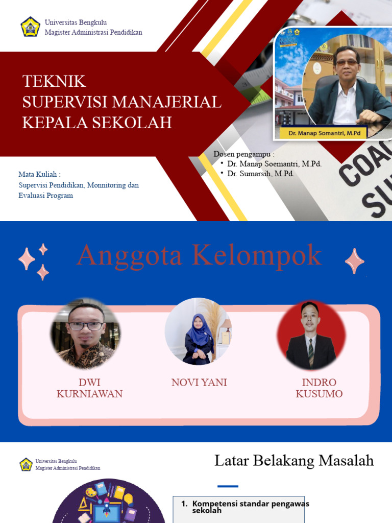 Teknik Supervisi Manajerial Kepala Sekolah | PDF