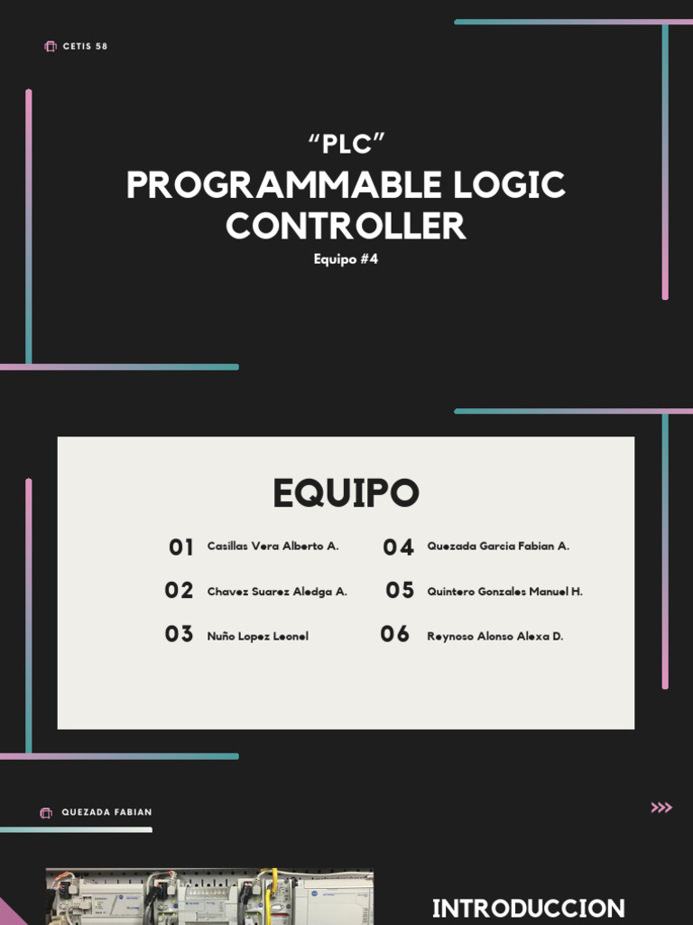 PLC Presentacion | PDF | Controlador lógico programable | Almacenamiento de datos de la computadora