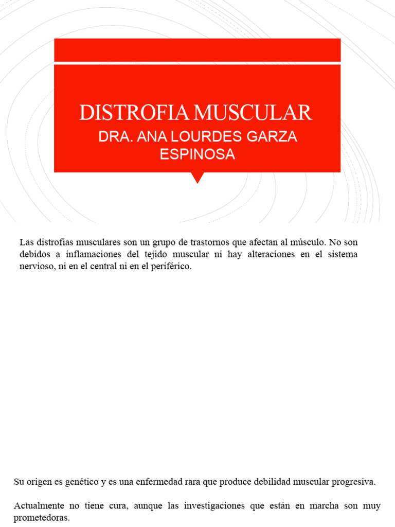 Distrofia Muscular | PDF | Medicina CLINICA | Causas de la muerte