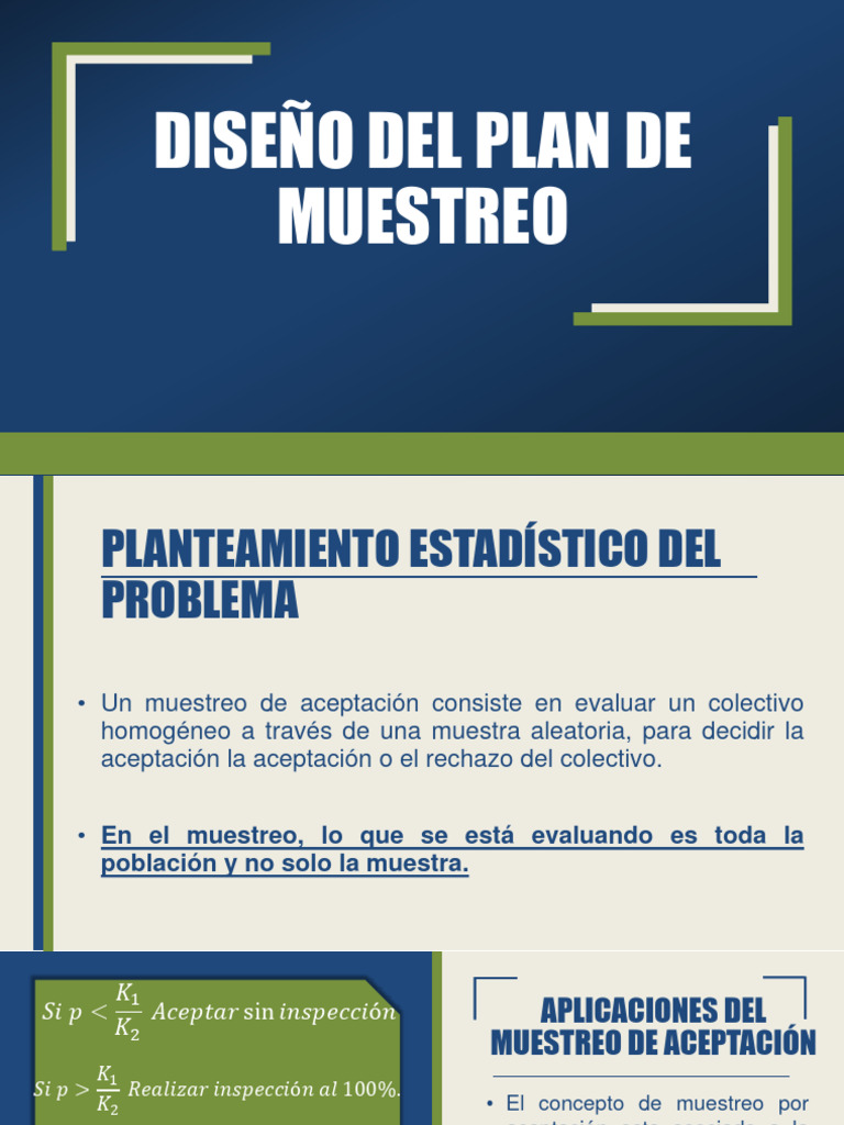 Diseño Del Plan de Muestreo | PDF | Muestreo (Estadísticas) | Estadísticas