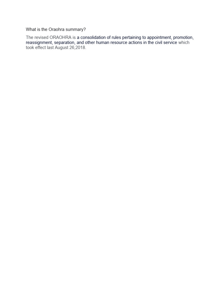 2025 Oraohra Appointment Guidelines | PDF