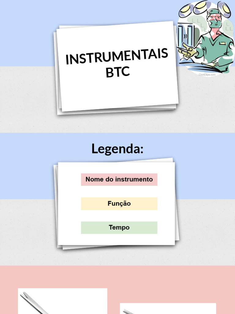 Flashcards Instrumentais BTC | PDF