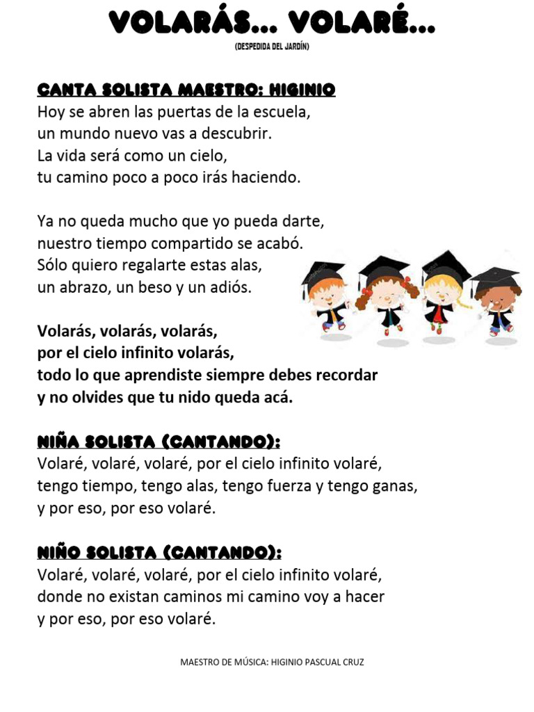 Volverás... Volveré... Version para Primaria. | PDF