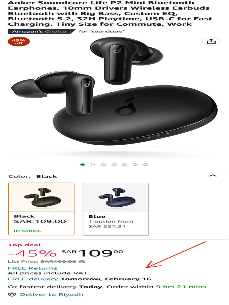 Anker Soundcore Life P2 Mini Bluetooth Earphones, 10mm Drivers Wireless ...
