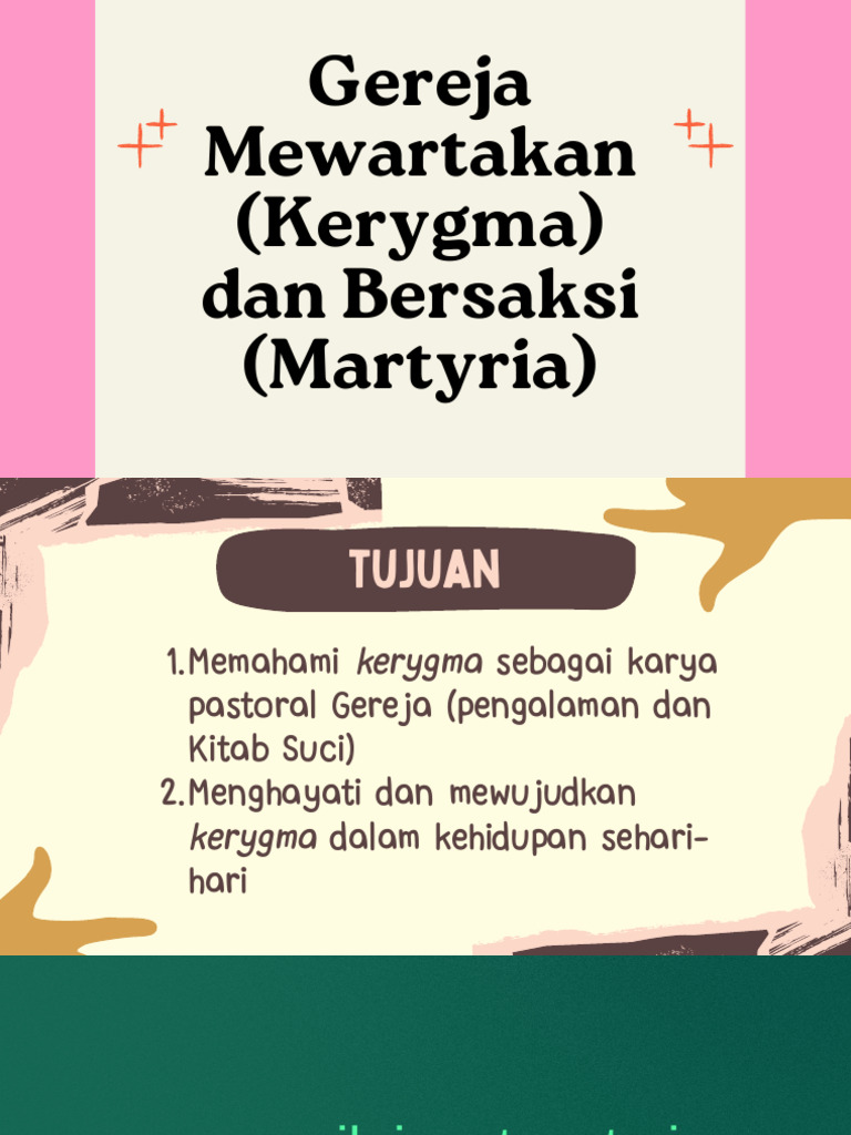 Gereja Mewartakan (Kerygma) Dan Bersaksi (Martyria) | PDF | Ilmu Sosial | Agama & Spiritualitas