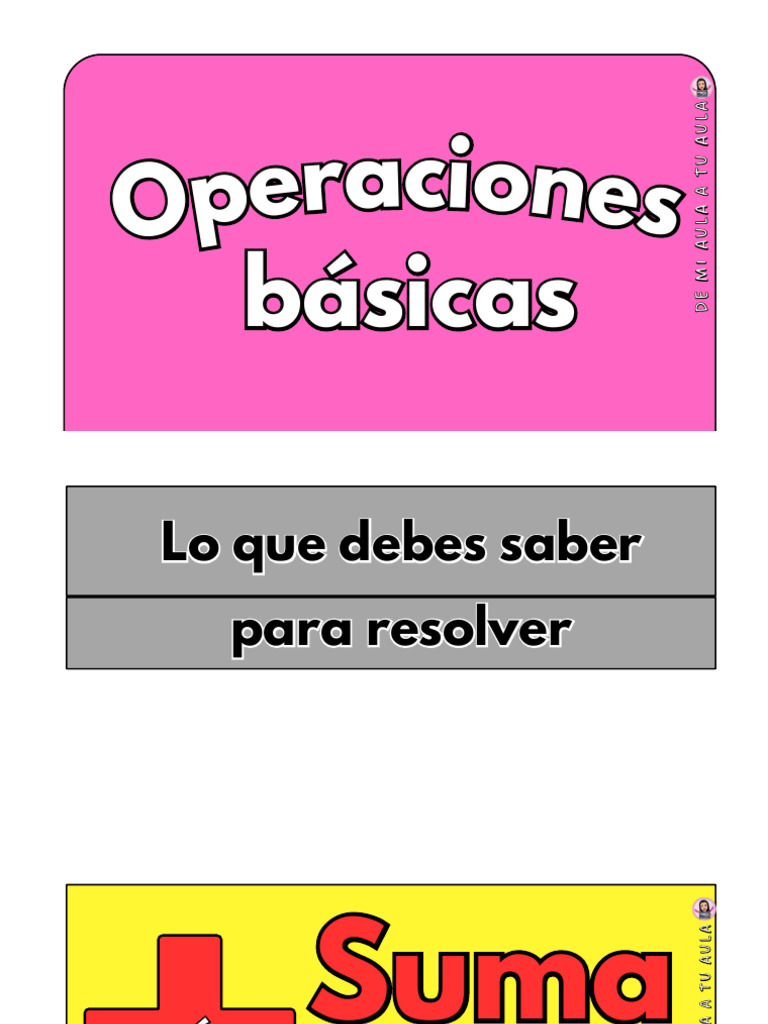 Lápiz de Operaciones Básicas | PDF