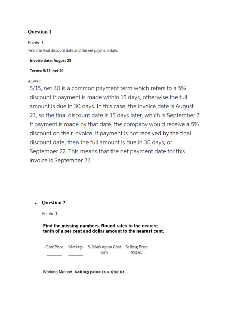 Quantitative Methods Quiz 1 | PDF | Investing | Financial Services