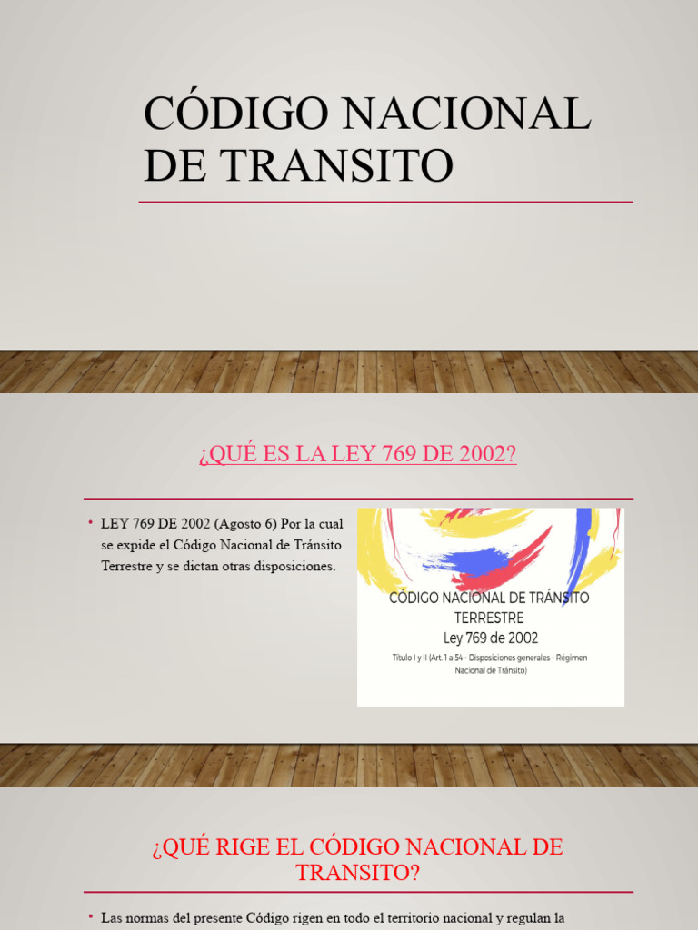 Código Nacional de Transito | PDF