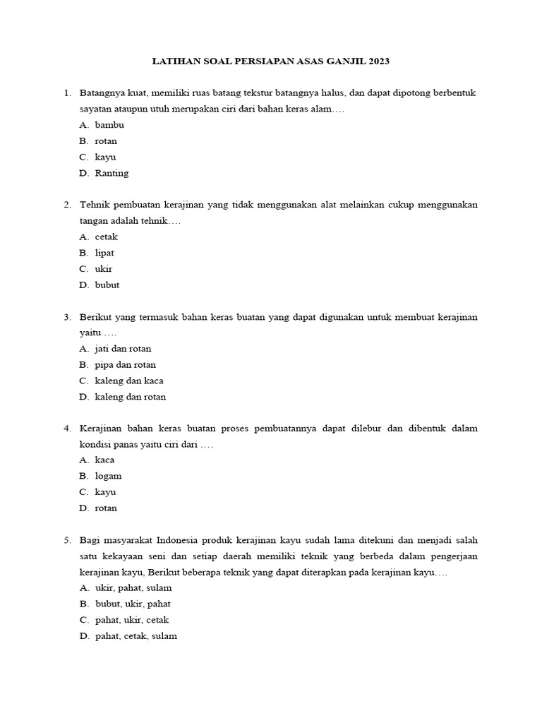 latihan soal smp | PDF