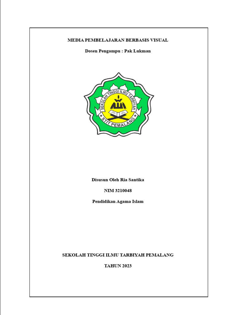 Media Pembelajaran Berbasis Visual | PDF