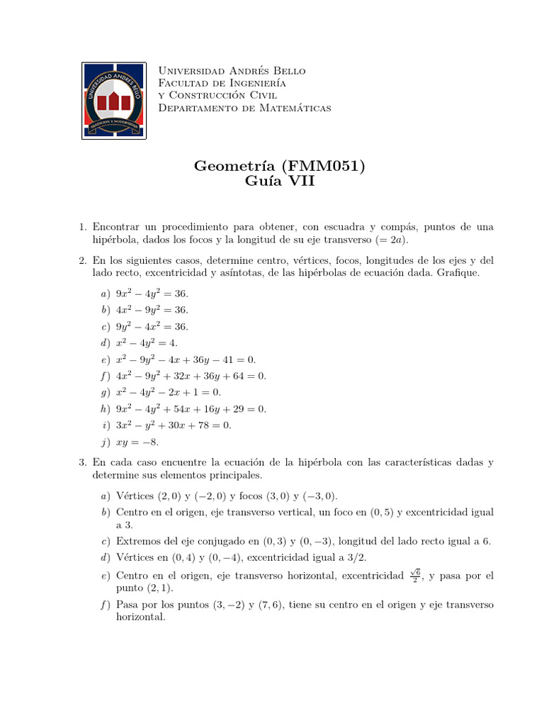 Geometria, Guia 7 | PDF | Matemática Elemental | Geometría Elemental
