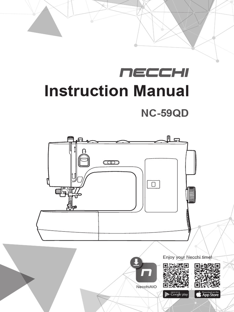 Necchi NC59QD Sewing Machine Instruction Manual | PDF | Sewing Machine ...