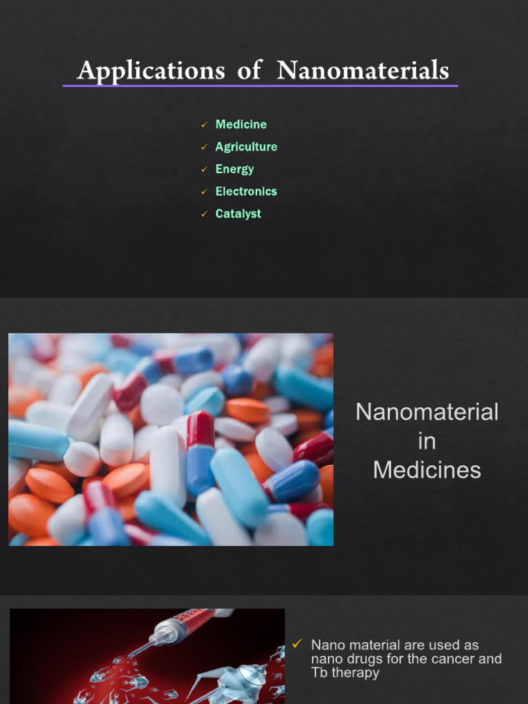 Applications of Nanomaterials | PDF