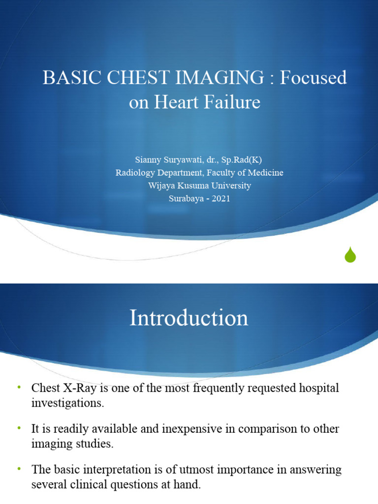 Basic Chest Imaging and Heart Failure | PDF | Heart | Heart Failure