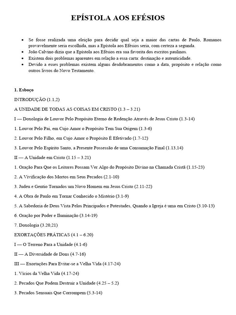 Epístola Aos Efésios | PDF