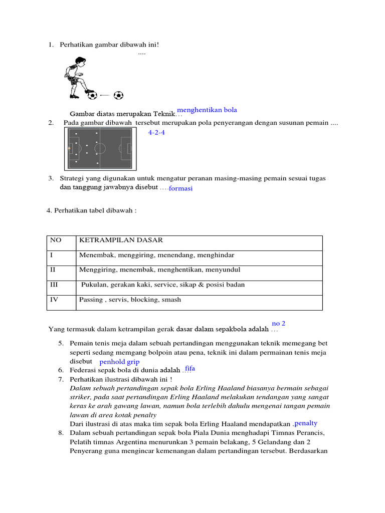 Latihan Soal Pat 2023-2024 | PDF