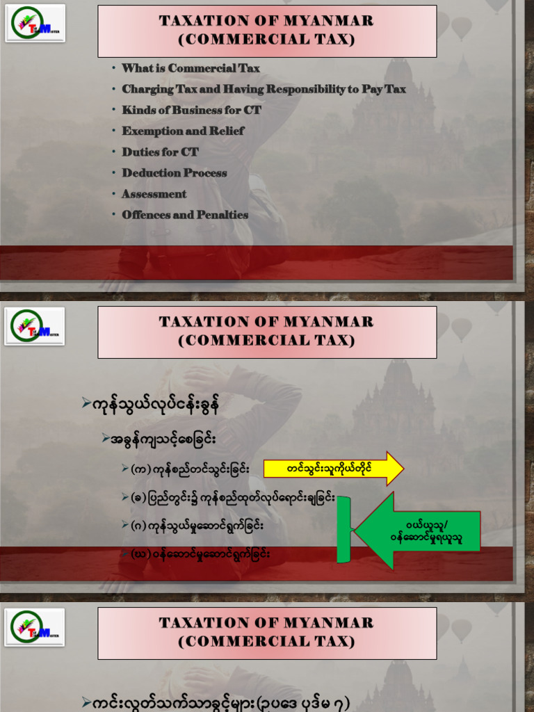 Taxation of Myanmar For CT | PDF