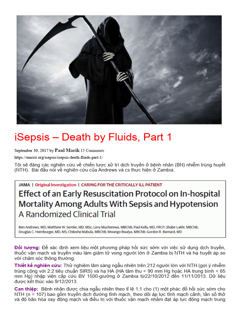 22 Isepsis - Death by Fluids - Part 1 | PDF