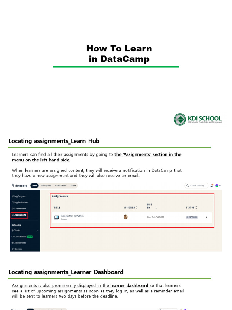 How To Learn In Datacamp Pdf Python Programming Language Software