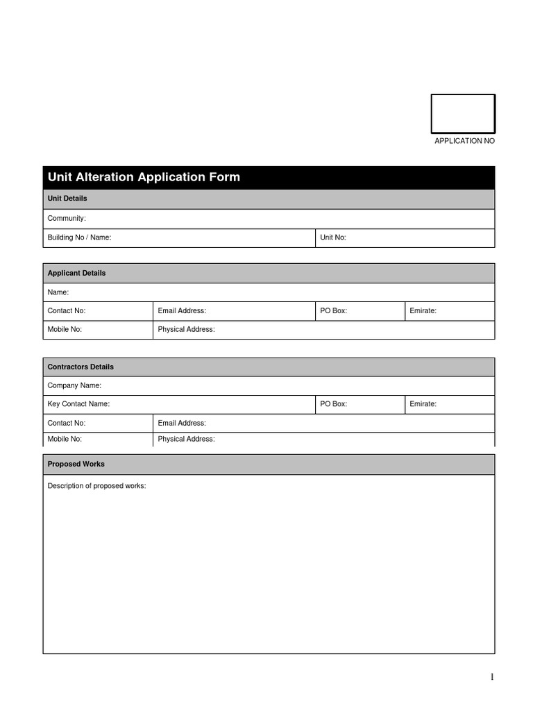 6-307 WMM-180306 in Unit Application Form | PDF