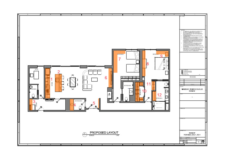 Key Plan for Room 307 Layout | PDF