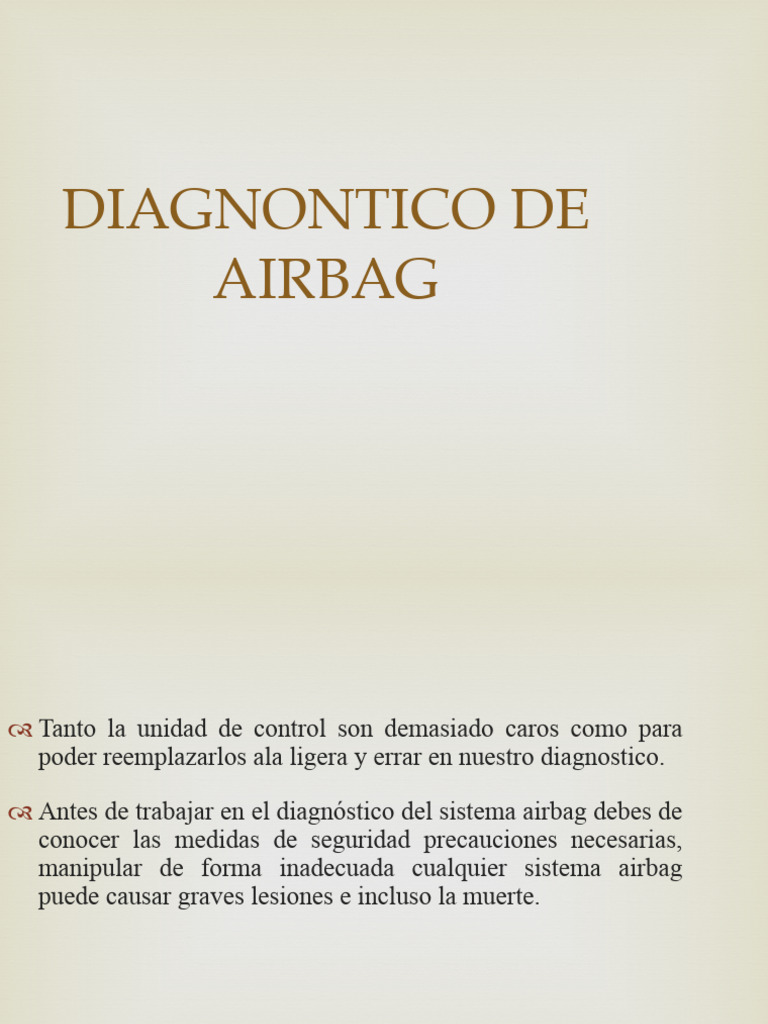 Diagnontico de Airbag | PDF