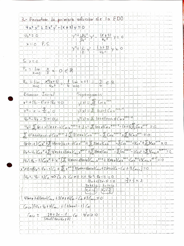 Ejercicio de EDO | PDF