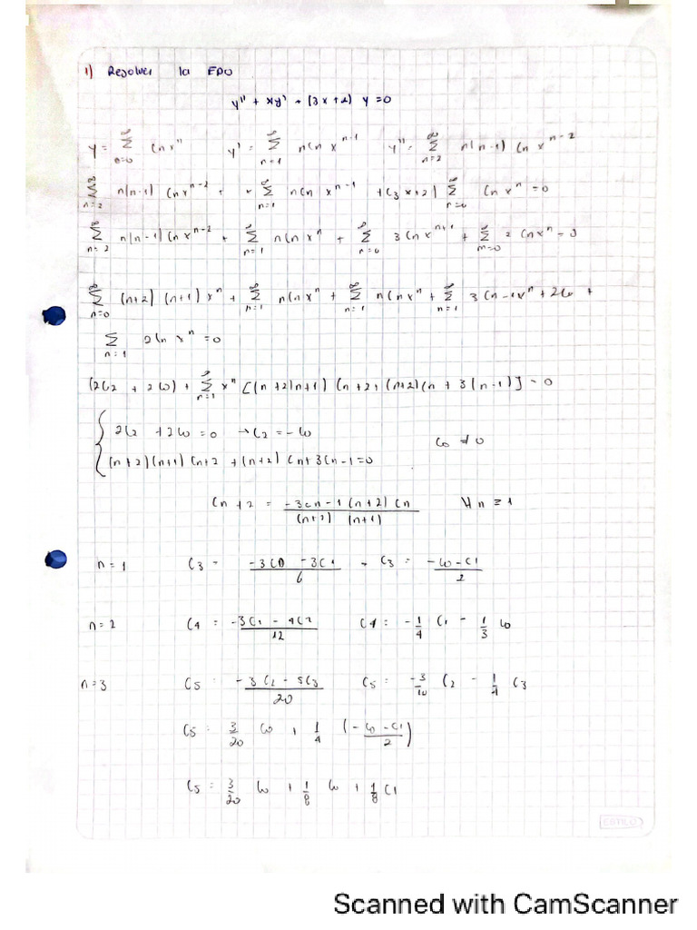 Ejercicios de EDO | PDF