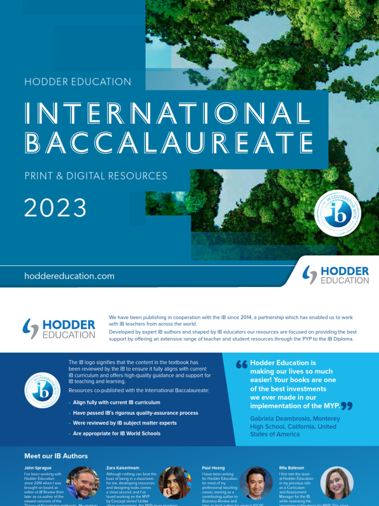 Hodder Resources For IB | PDF | Learning