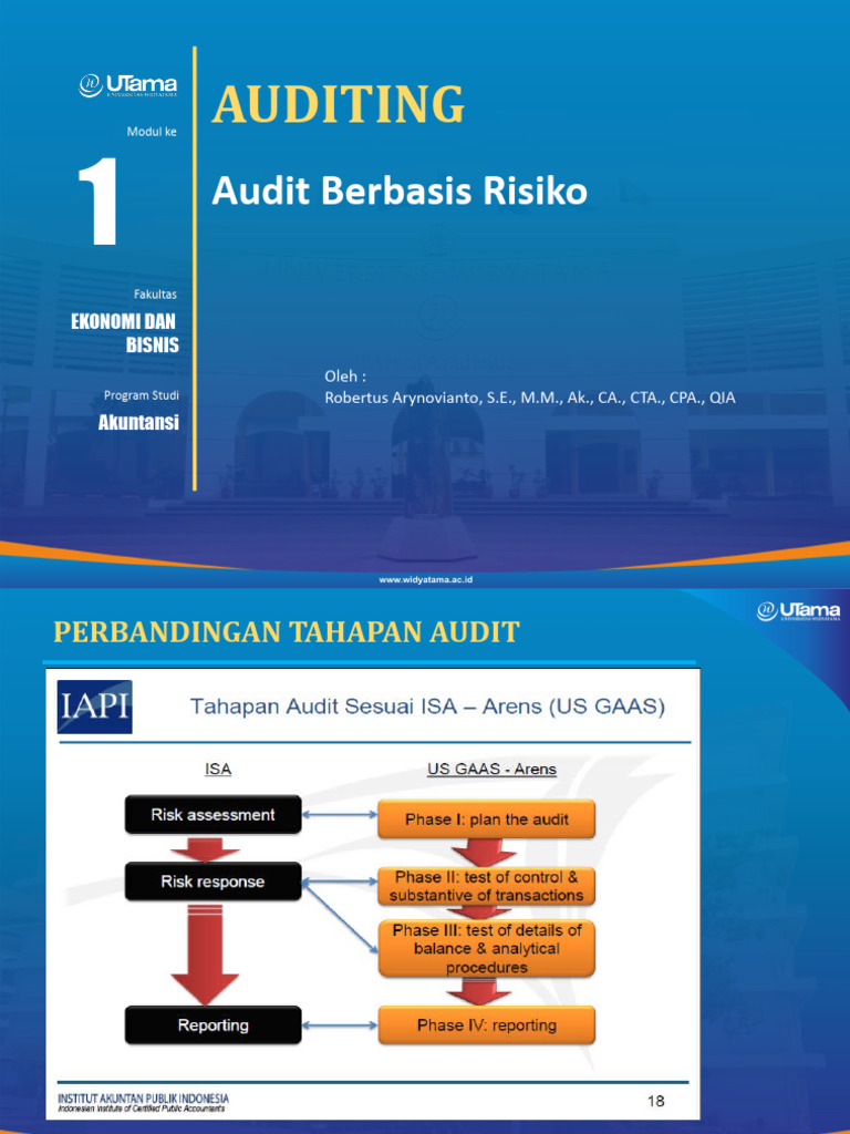 Bab 1 Audit Berbasis Risiko | PDF