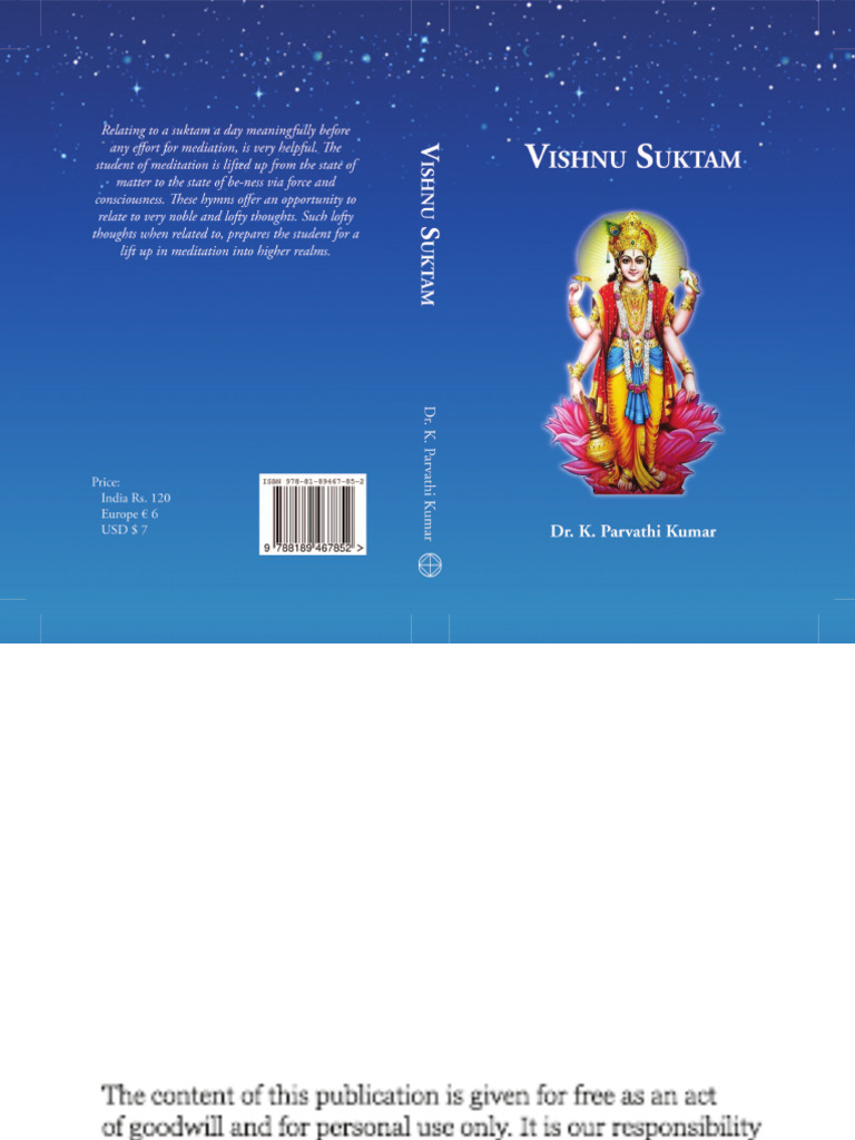 Vishnu Suktam | PDF | Vishnu | Vedas