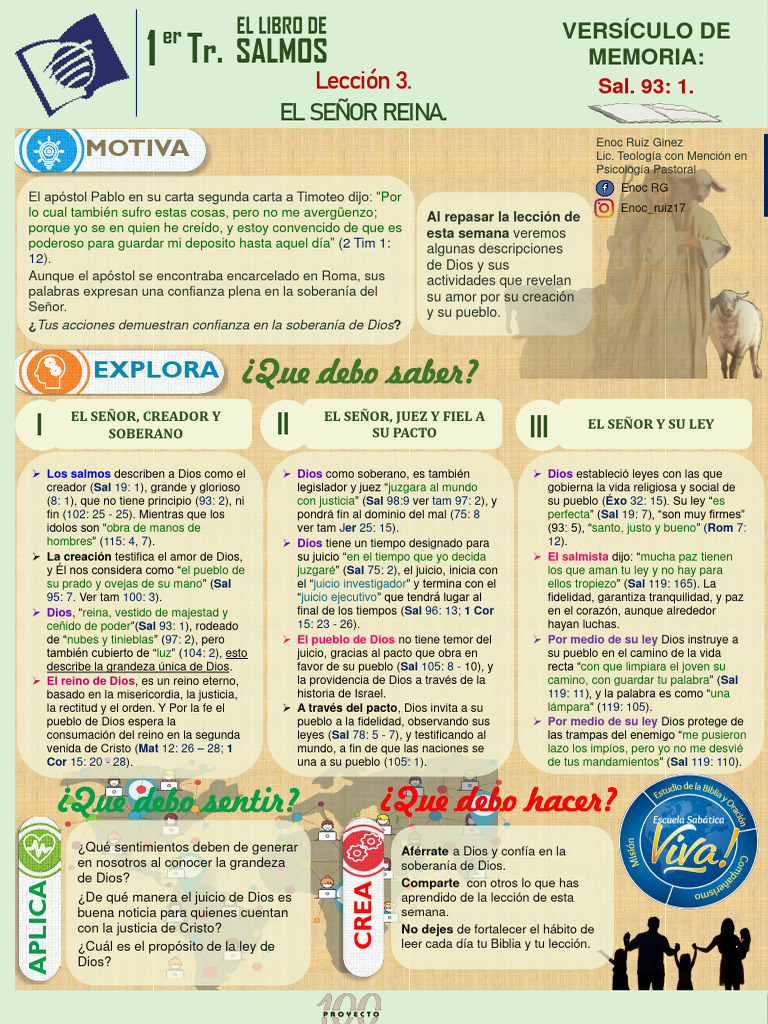 Lección 3 - El Señor Reina. | PDF