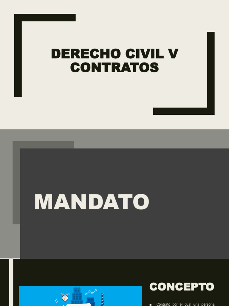 Contratos de Mandato: Conceptos y Normativa | PDF