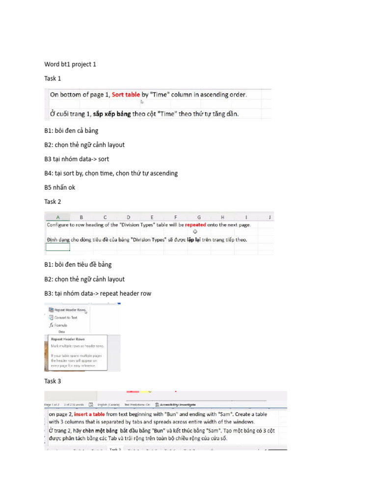 Word Bt1 Project 1 | PDF