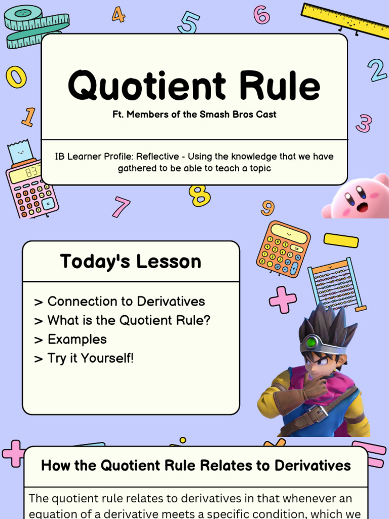 Quotient Rule | PDF