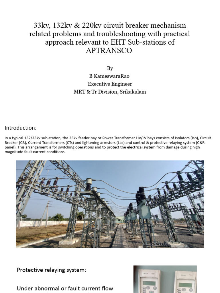 33kv CB Mechanism Problems, Trouble Shooting, Practical Approach. | PDF | Relay | Switch