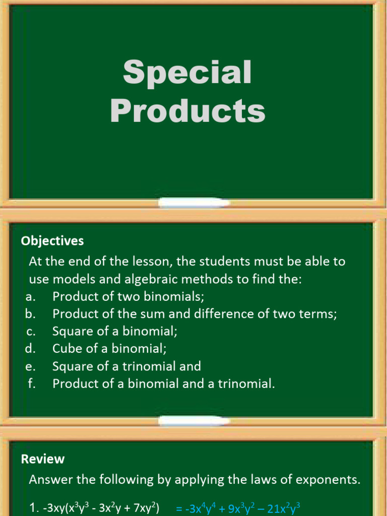 Special Products | PDF