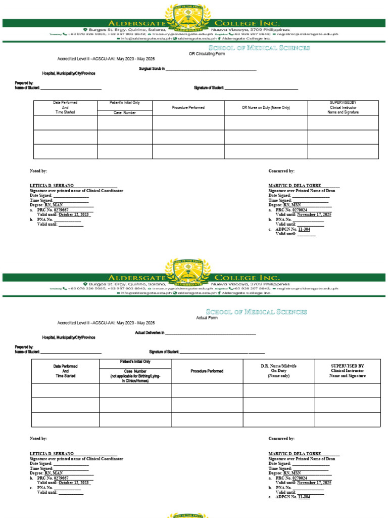 New Forms of Cases PRC 2 | PDF | Nursing | Hospital
