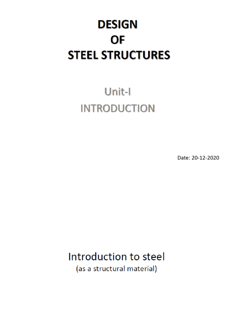 Steel Structure Class Note-28-03-2021 (BEC) | PDF | Building Code ...