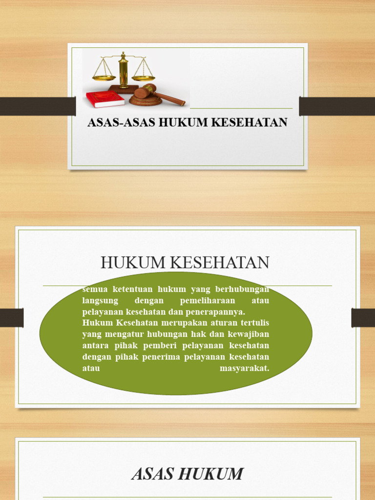 Asas-Asas Hukum Kesehatan | PDF