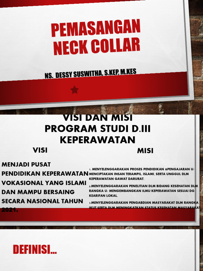 Pemasangan Neck Collar | PDF