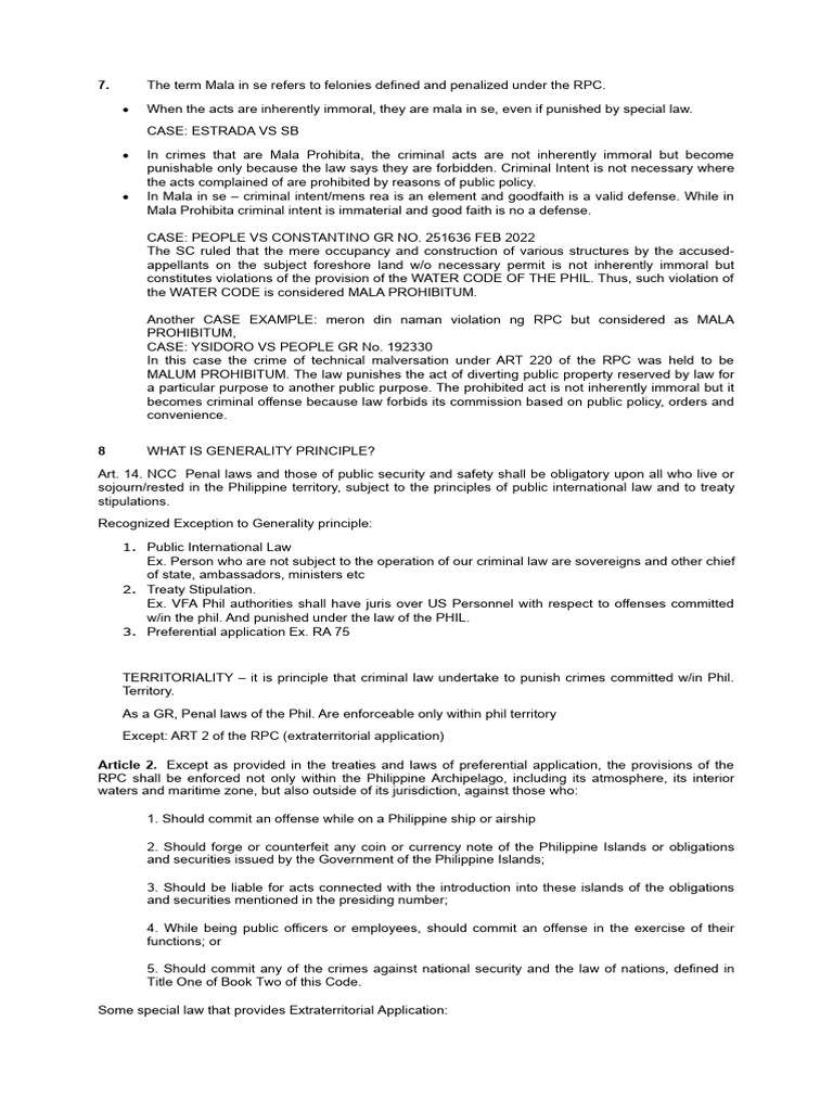 RPC Book 1 Lecture Investigation | PDF | Crimes | Crime & Violence