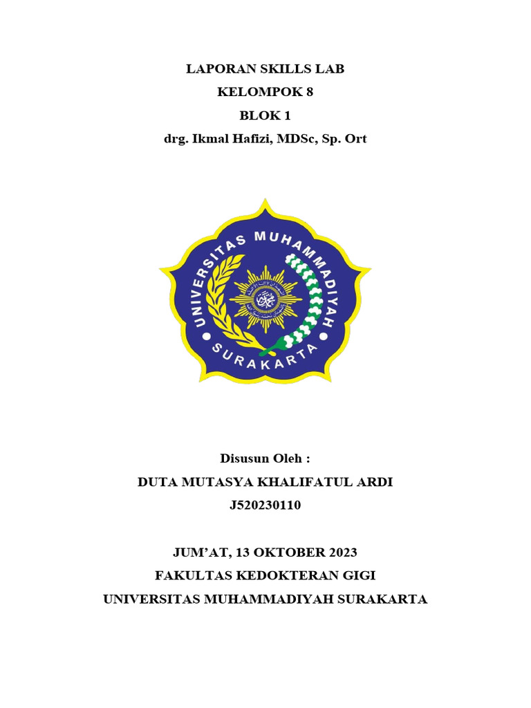 Laporan Skill Lab Baru | PDF | Karier & Perkembangan