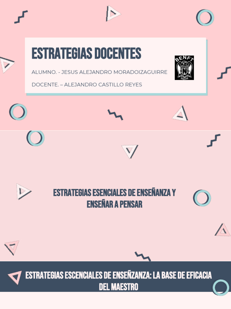 Estrategias Docentes Pdf Enseñando Aprendizaje