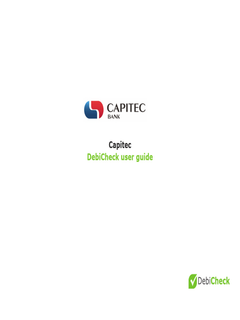 Debicheck 6 Capitec Bank | PDF